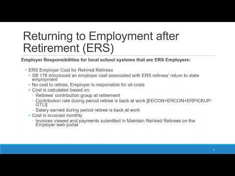 Video: PSERS Rehired Retiree - Employees' Retirement System of Georgia